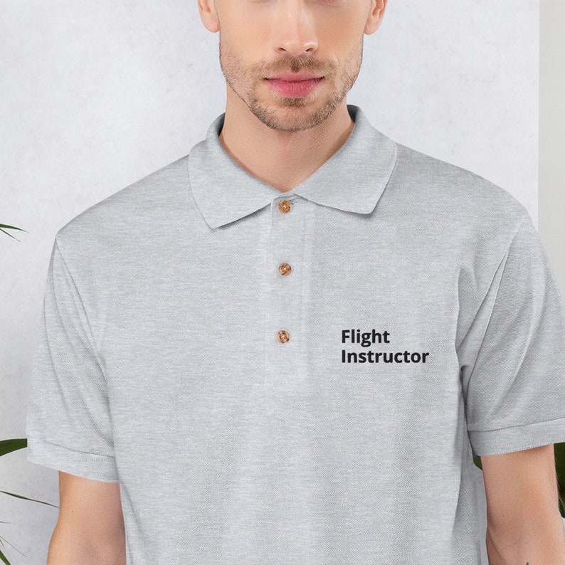 Men's Premium Pilot Polo Shirt, Flight Instructor Shirt, Shirt for ...