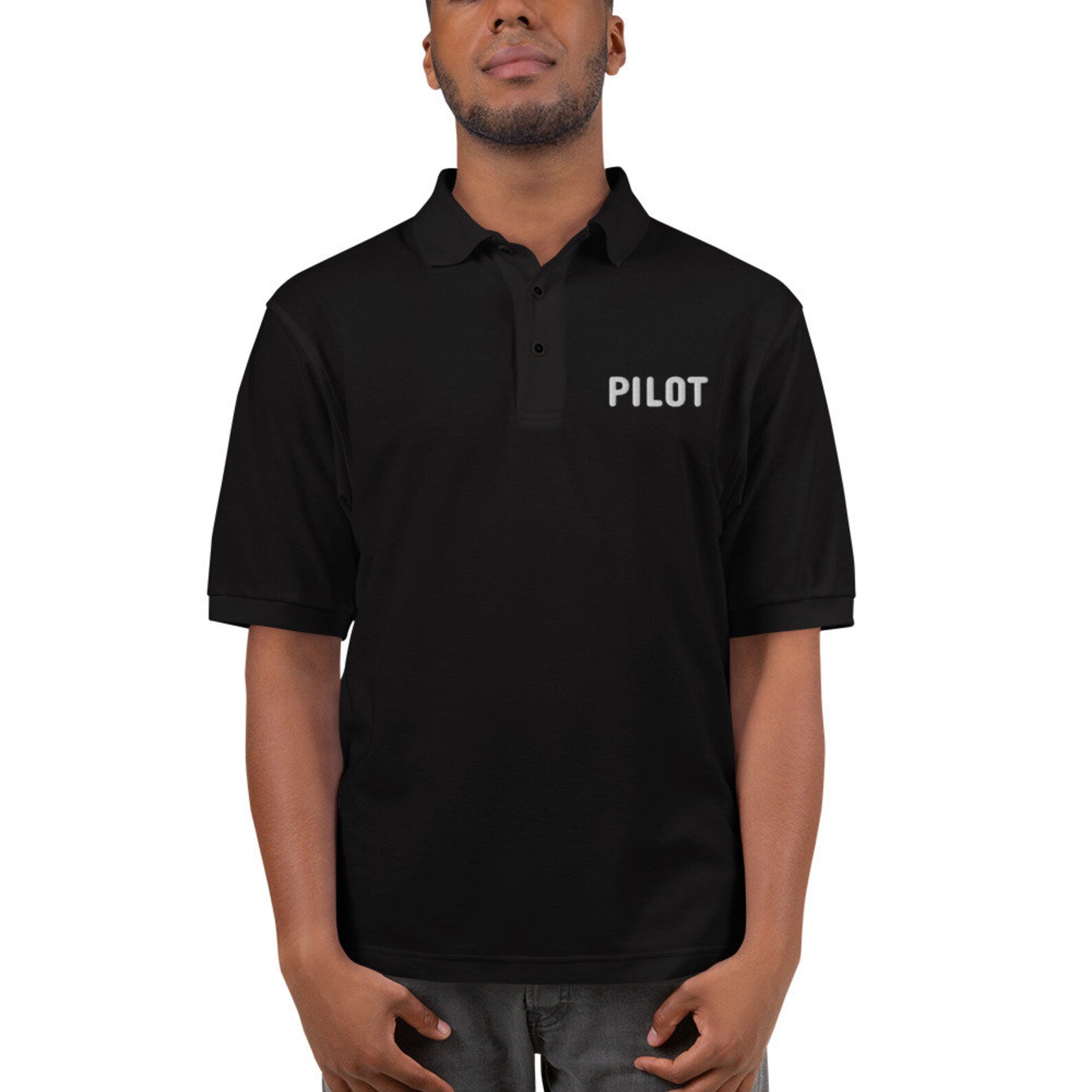 Men's Premium Pilot Polo Shirt - Shirt for Pilots - Gift for Pilots ...