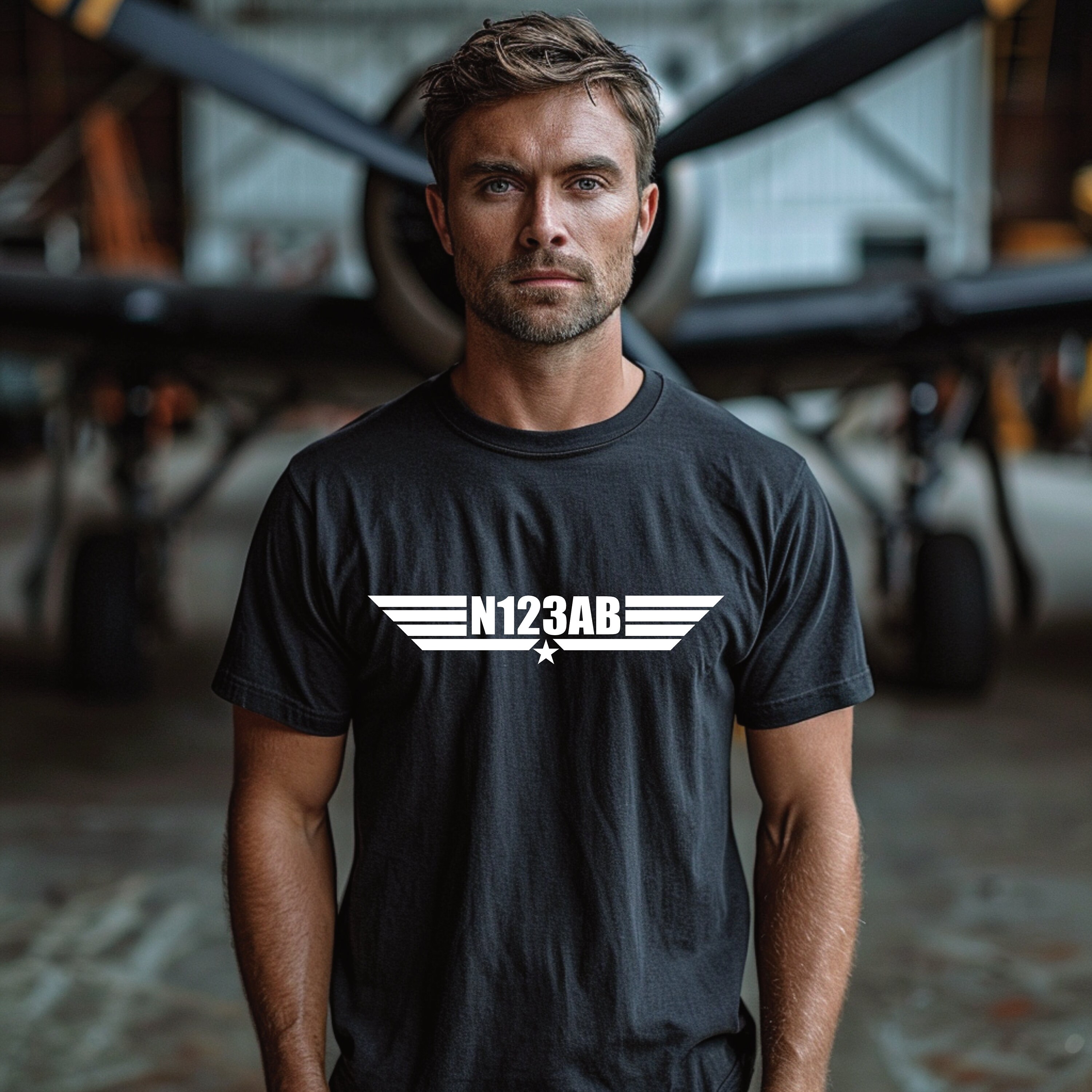 Custom Airplane Tail Number, Call Sign Shirt, Airplane Registration Tee ...