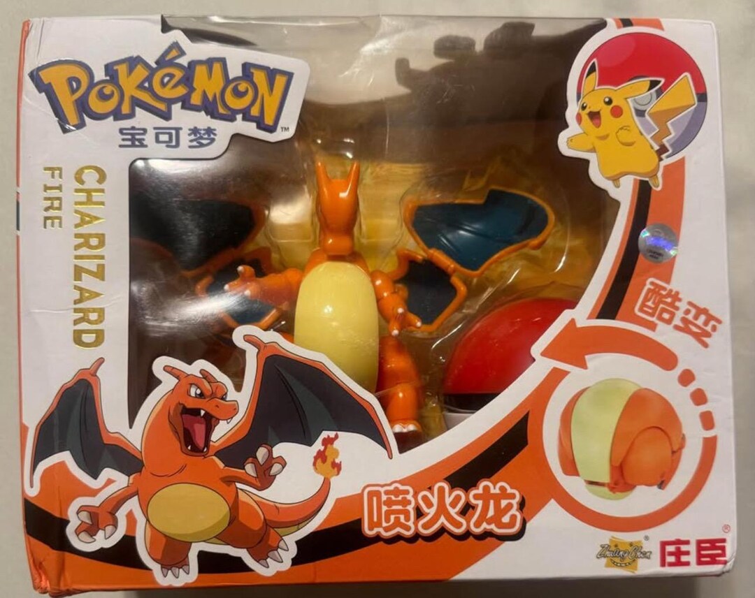 Transforming Charizard Pokémon Figure – Converts From Poké Ball to ...