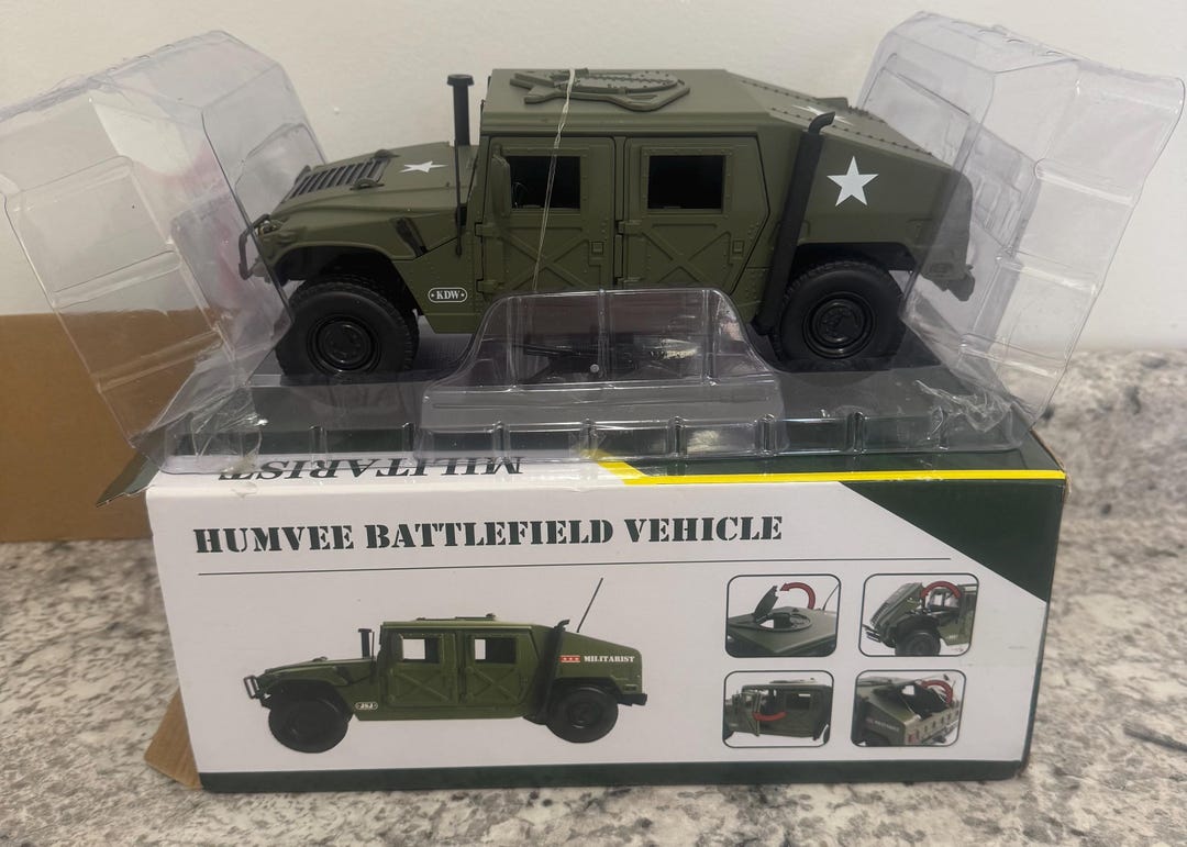 New KDW Humvee Battlefield Vehicle Militarist 1:18 Die Cast Military ...