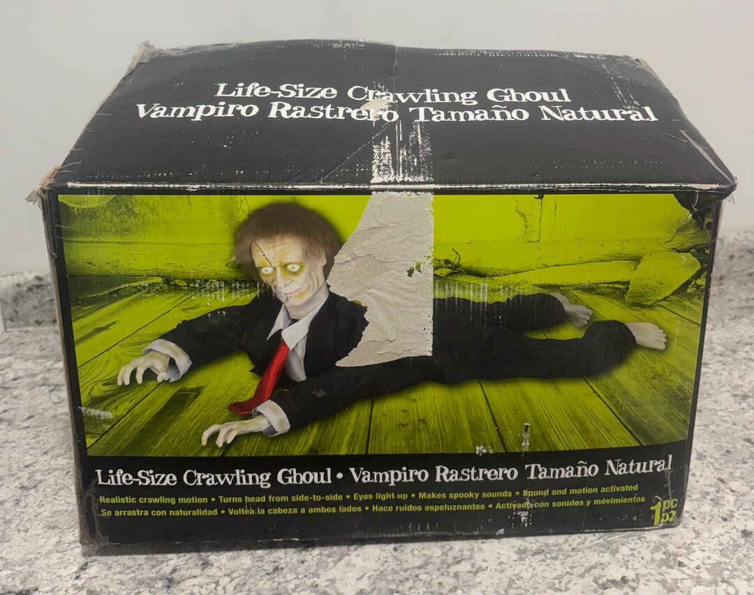 Gemmy Life-size Crawling Ghoul Zombie Animatronic – Works Great ...