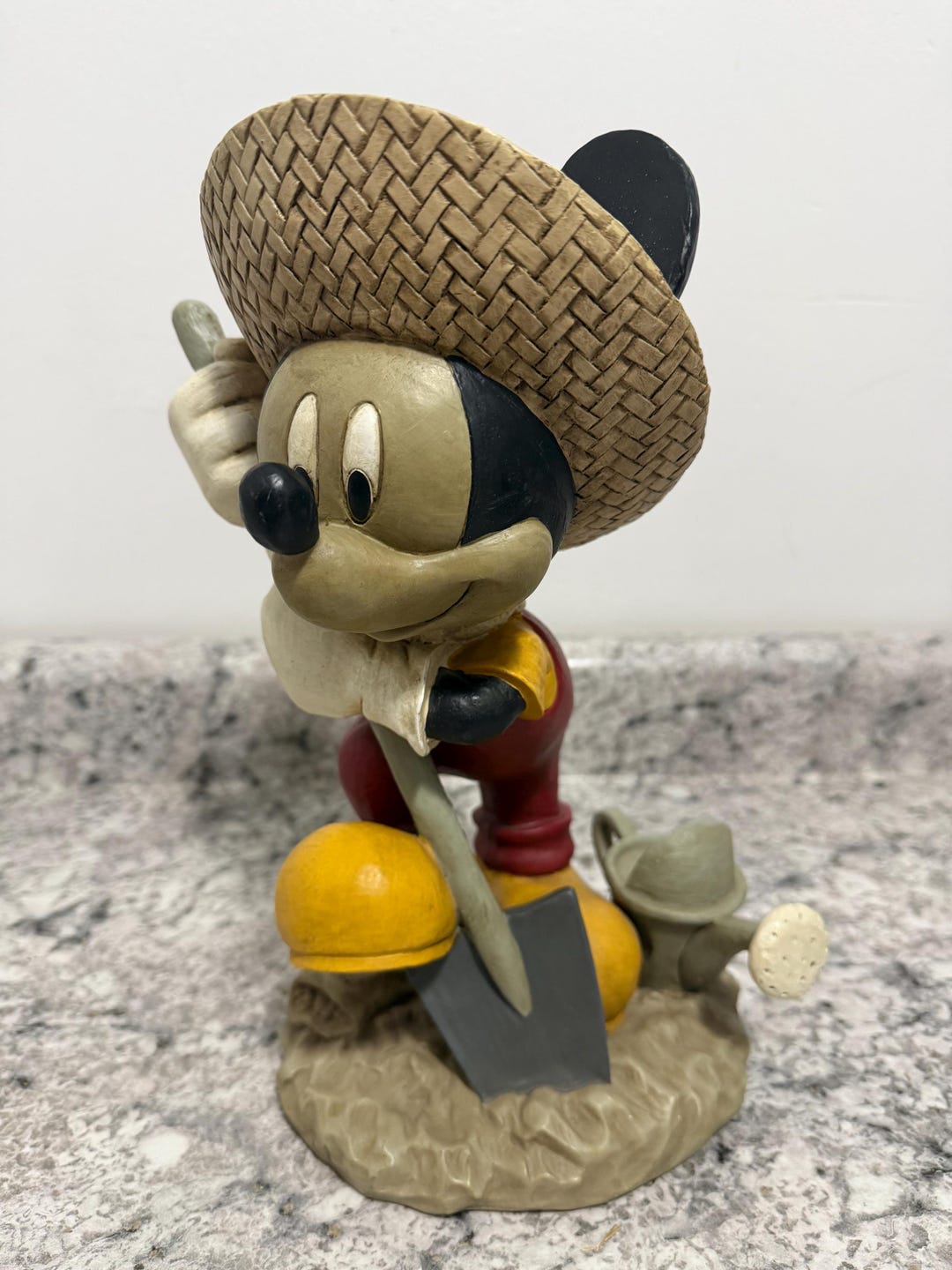 Vintage 2001 Henri Studio Disney Mickey Mouse Gardening Statue Figurine ...