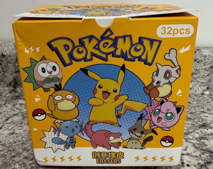 Pokemon Novelty Erasers Bulk Lot (32 Blind Bags) - Etsy