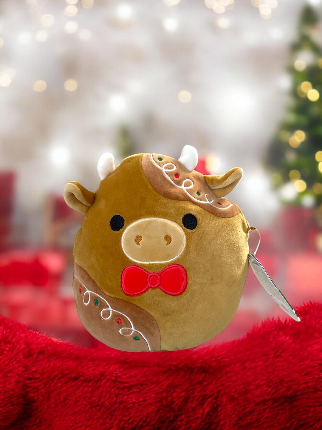 Personalized 8" Jericho the Gingerbread Cow Squishmallow - Etsy