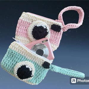 Handmade Crochet Camera Bag for Trendy Vintage Digital Camera - Etsy