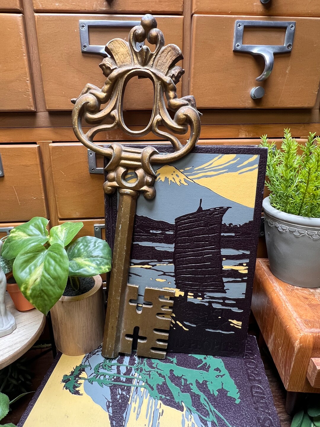 Vintage Cast Metal Skeleton Key Wall Hanging - Etsy