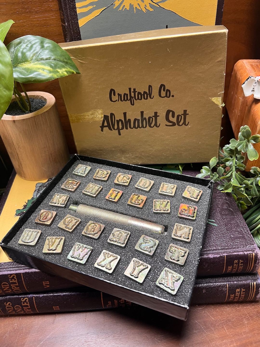 Vintage Craftool Co Metal Alphabet Leather Stamps - Etsy