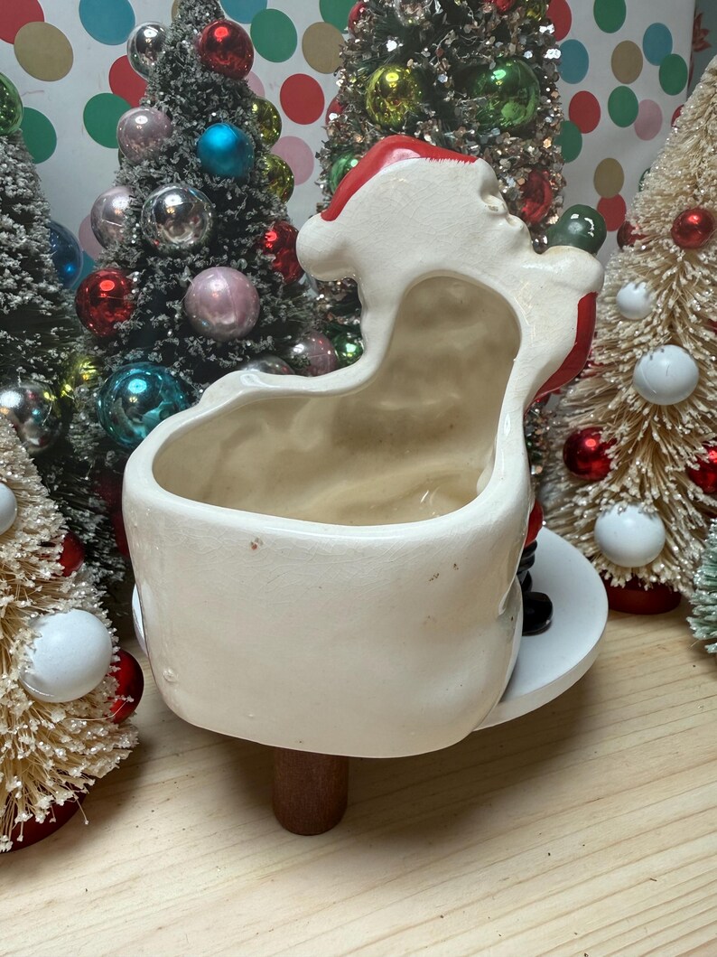 Vintage Relpo Christmas Ceramic Planter, Santa With Bag of Toys - Etsy