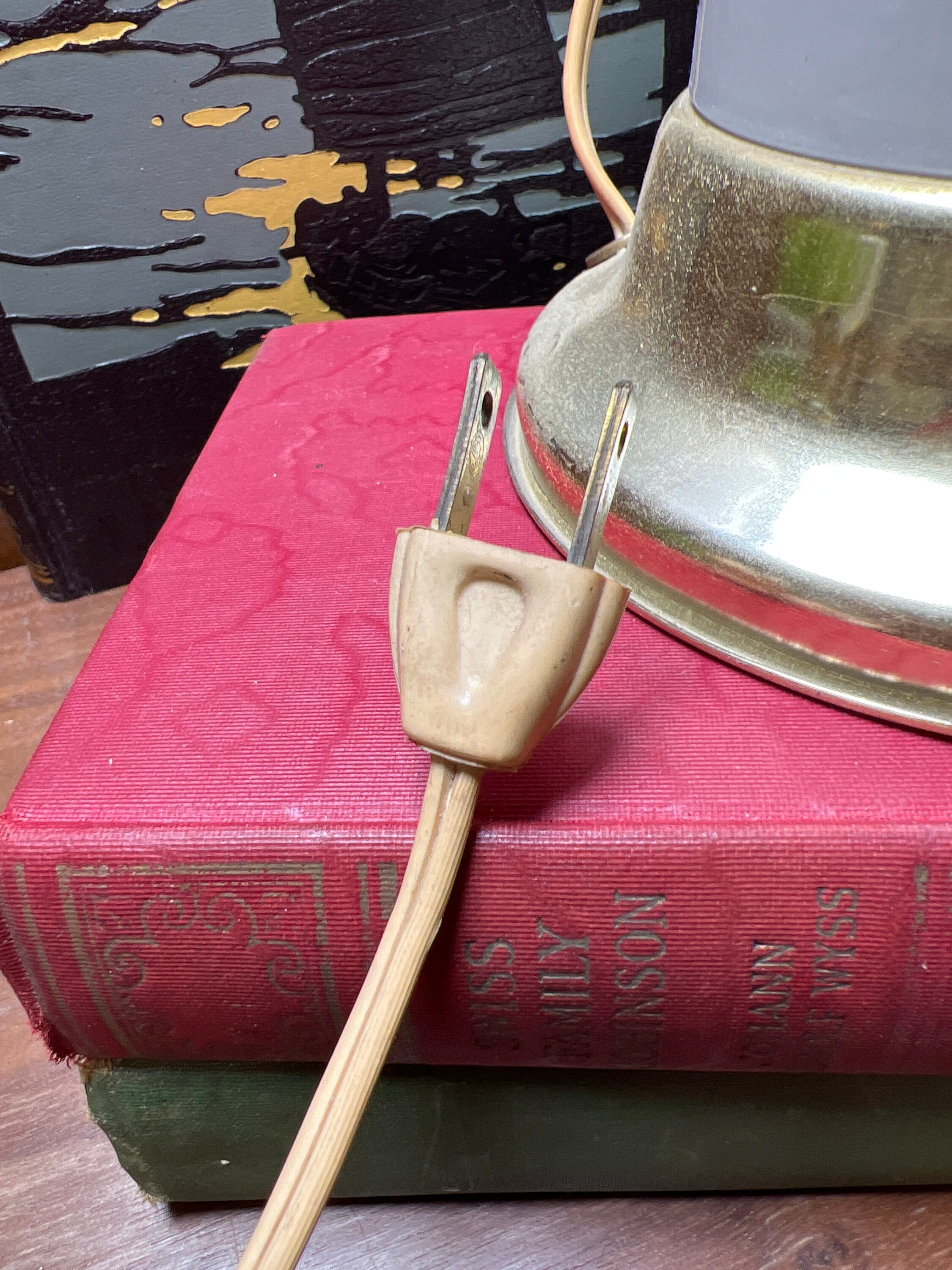 Vintage Glass Retro Mod Lamps Set of 2 - Etsy