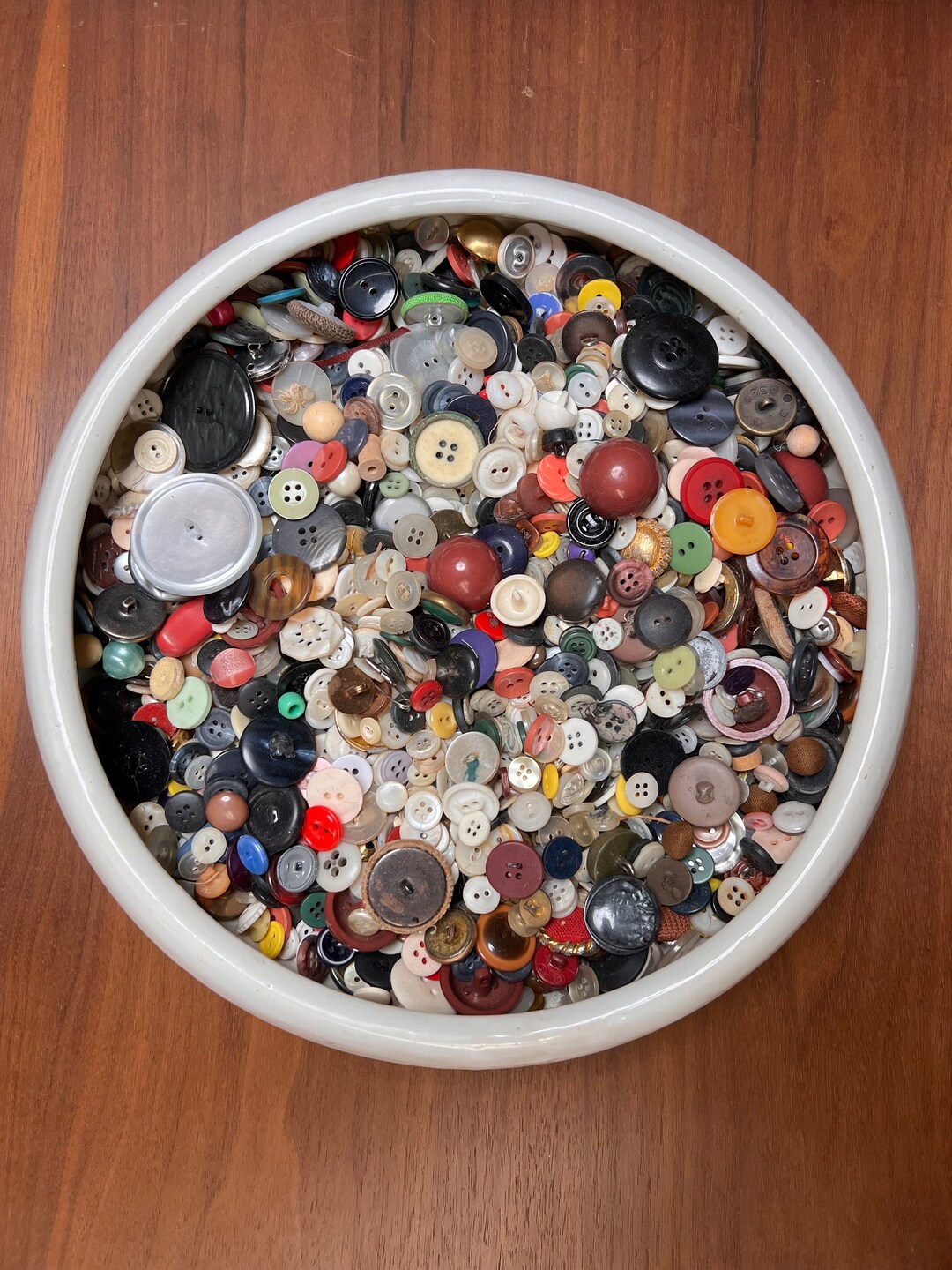 Vintage 2lb+ Lot of Mixed Material Buttons - Etsy
