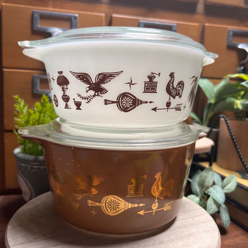Pyrex Early American - Etsy