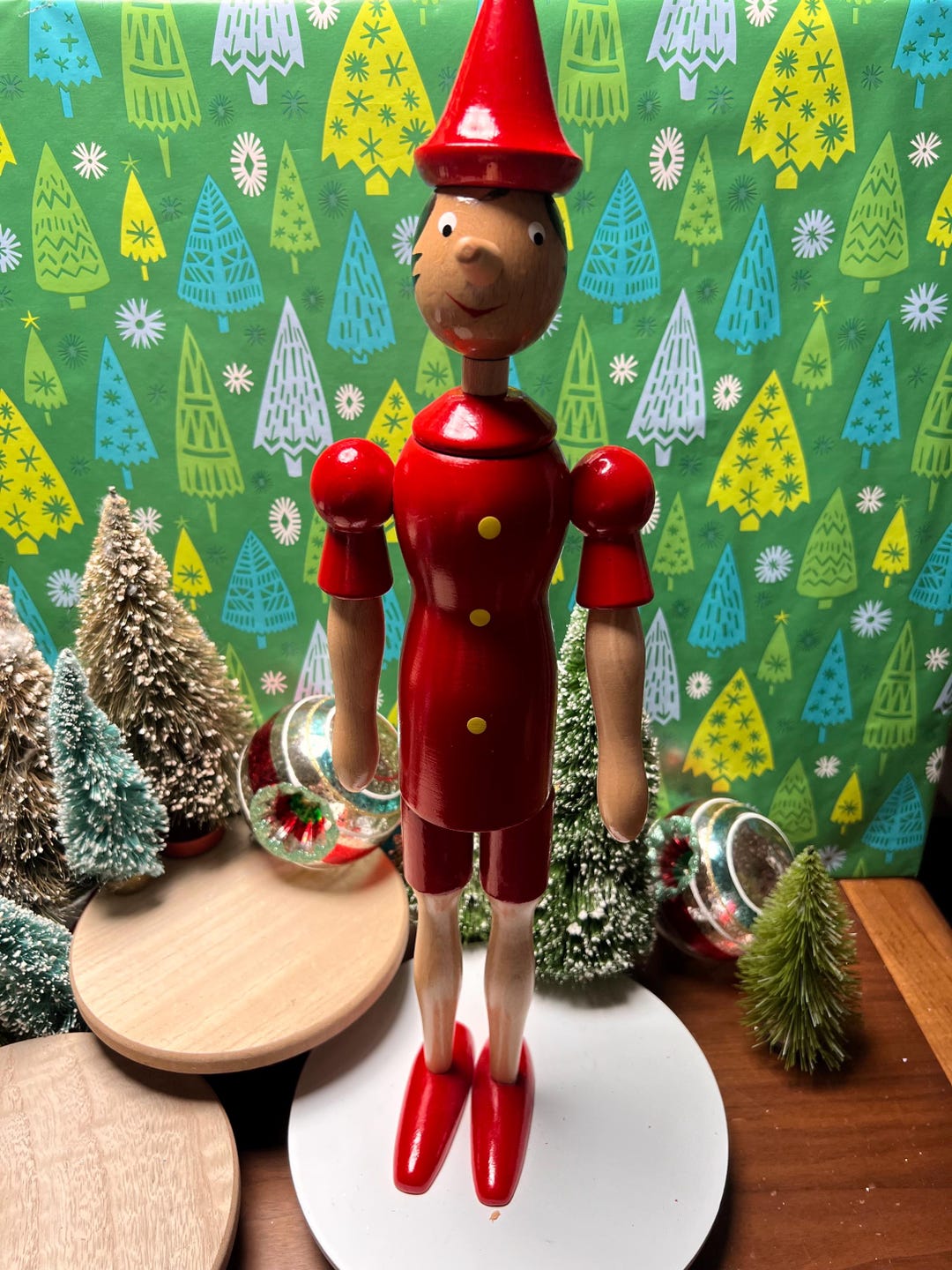 Vintage Wooden Pinocchio Figurine, 20” Tall - Etsy