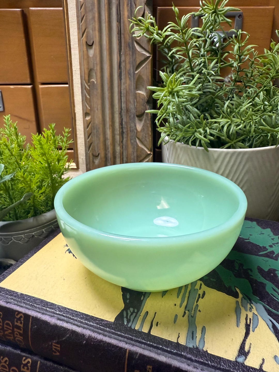 Vintage Fire King Jadeite Bowl - Etsy