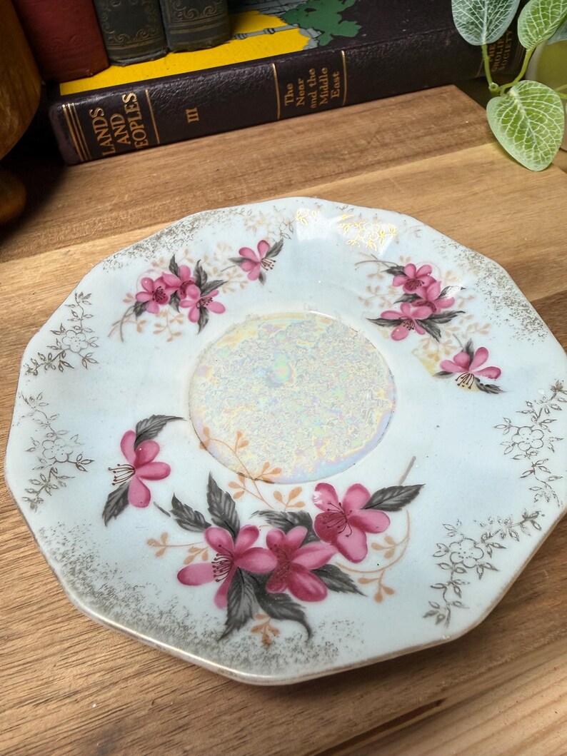 Vintage Bone China Floral Footed Teacup and Saucer. - Etsy