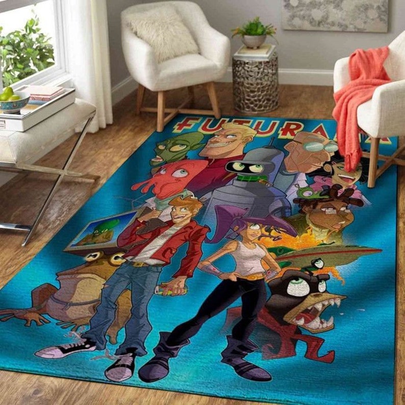 Futurama Area Carpet Living Room Rugs 9 Gift for Fan Rug - Etsy