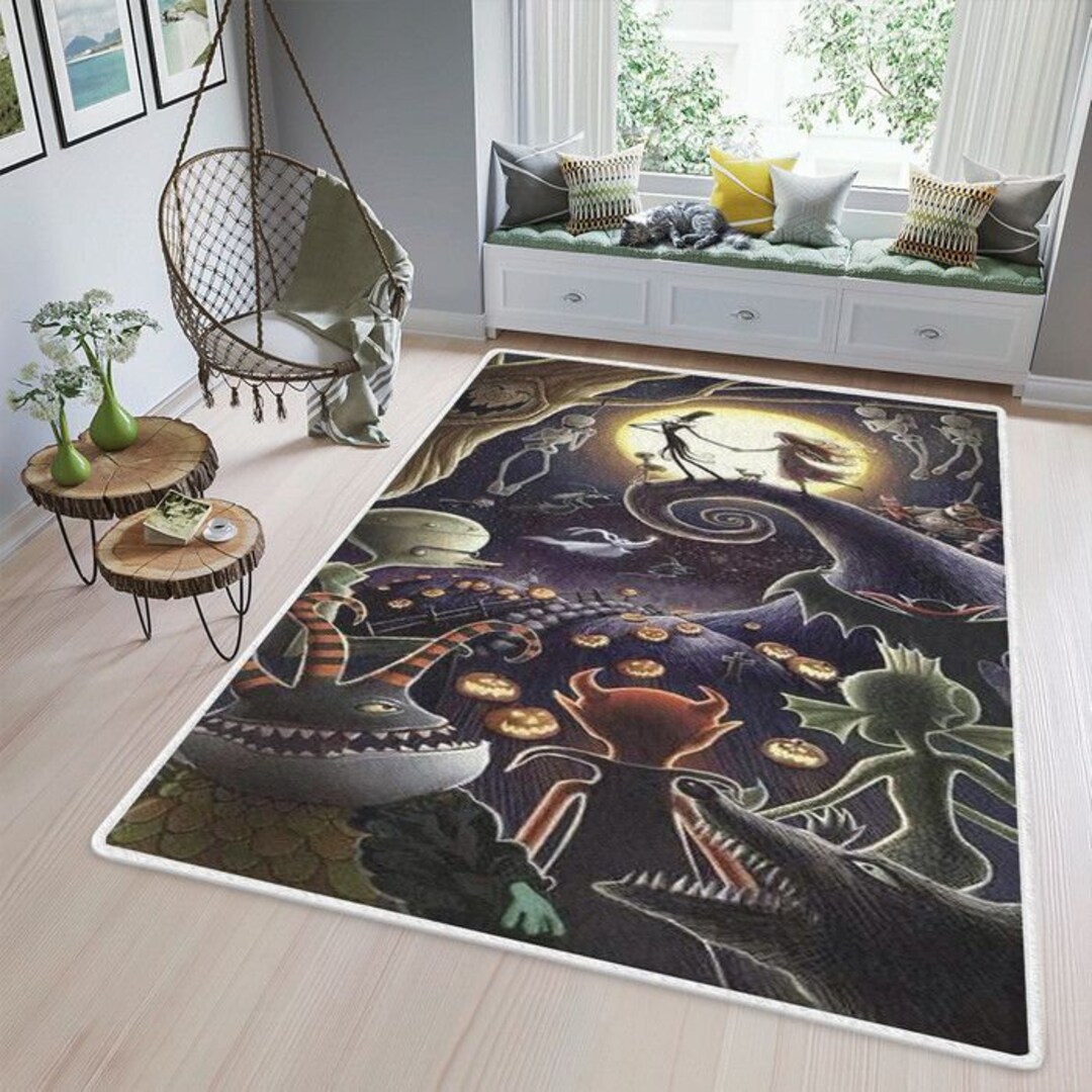 Couple Love Jack and Sally Halloween Gift Lover Area Rug - Etsy