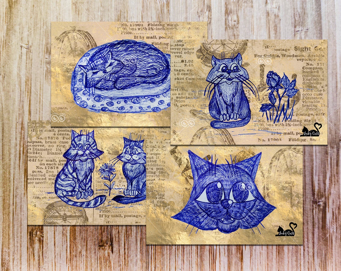 INKY Cats - Etsy