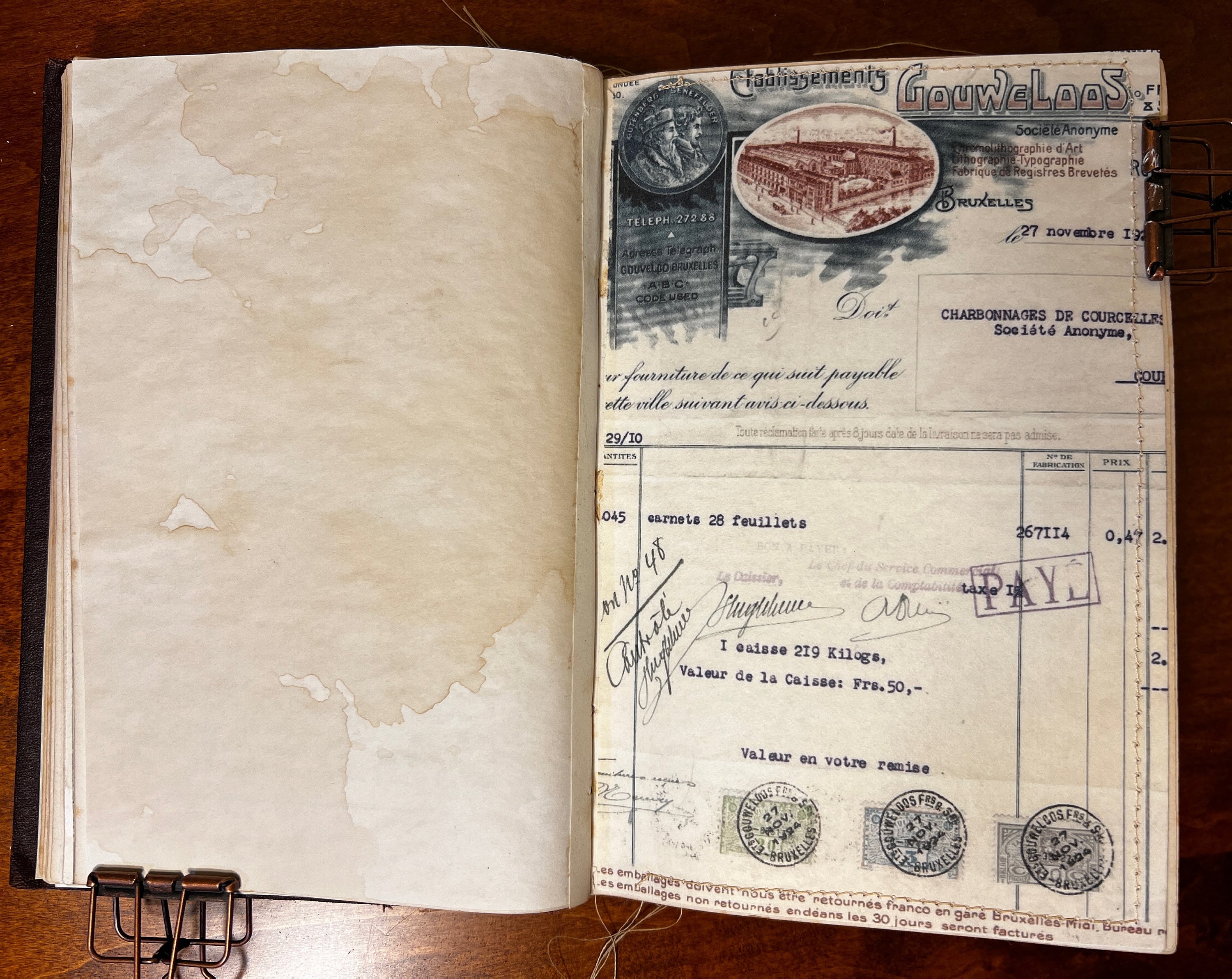 Altered Antique Book | French Documents & Letters | Junk Journal ...
