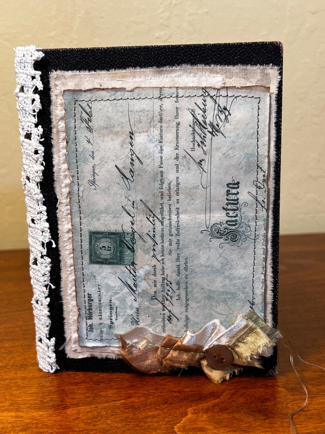Altered Antique Book | French Documents & Letters | Junk Journal ...