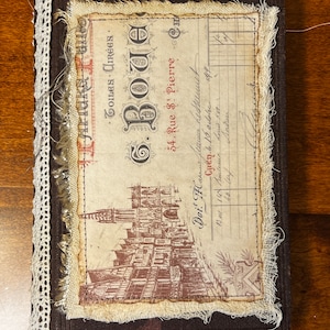 Altered Antique Book | French Documents & Letters | Junk Journal ...