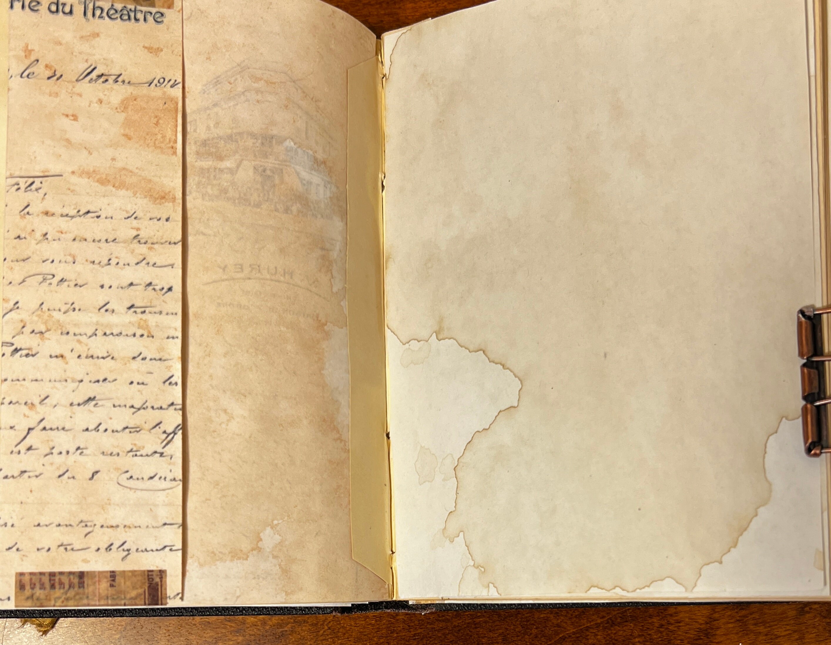 Altered Antique Book French Documents & Letters Junk Journal Ephemera ...