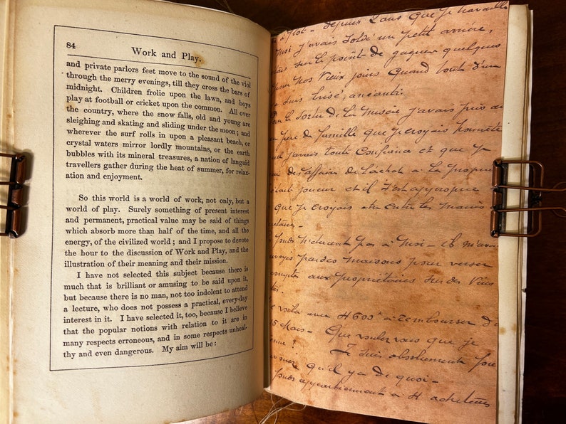 Altered Antique Book | French Documents & Letters | Junk Journal ...