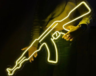 Rifle Led Sign - Etsy