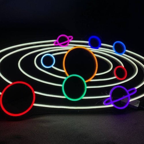 Planet Earth LED Neon Sign - Etsy