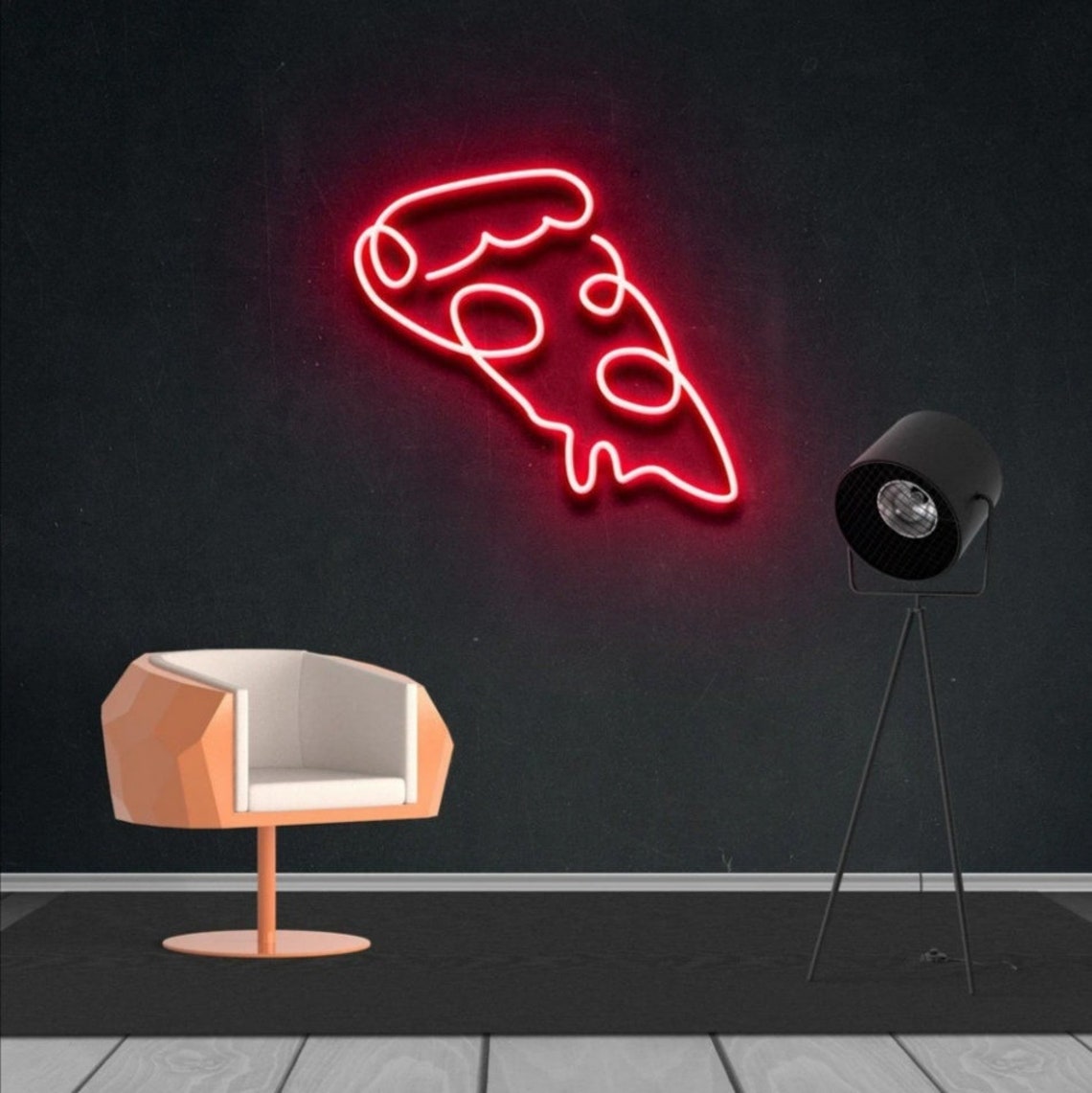 Pizza Slice Neon Sign Pizza Neon Light Food Neon Sign | Etsy