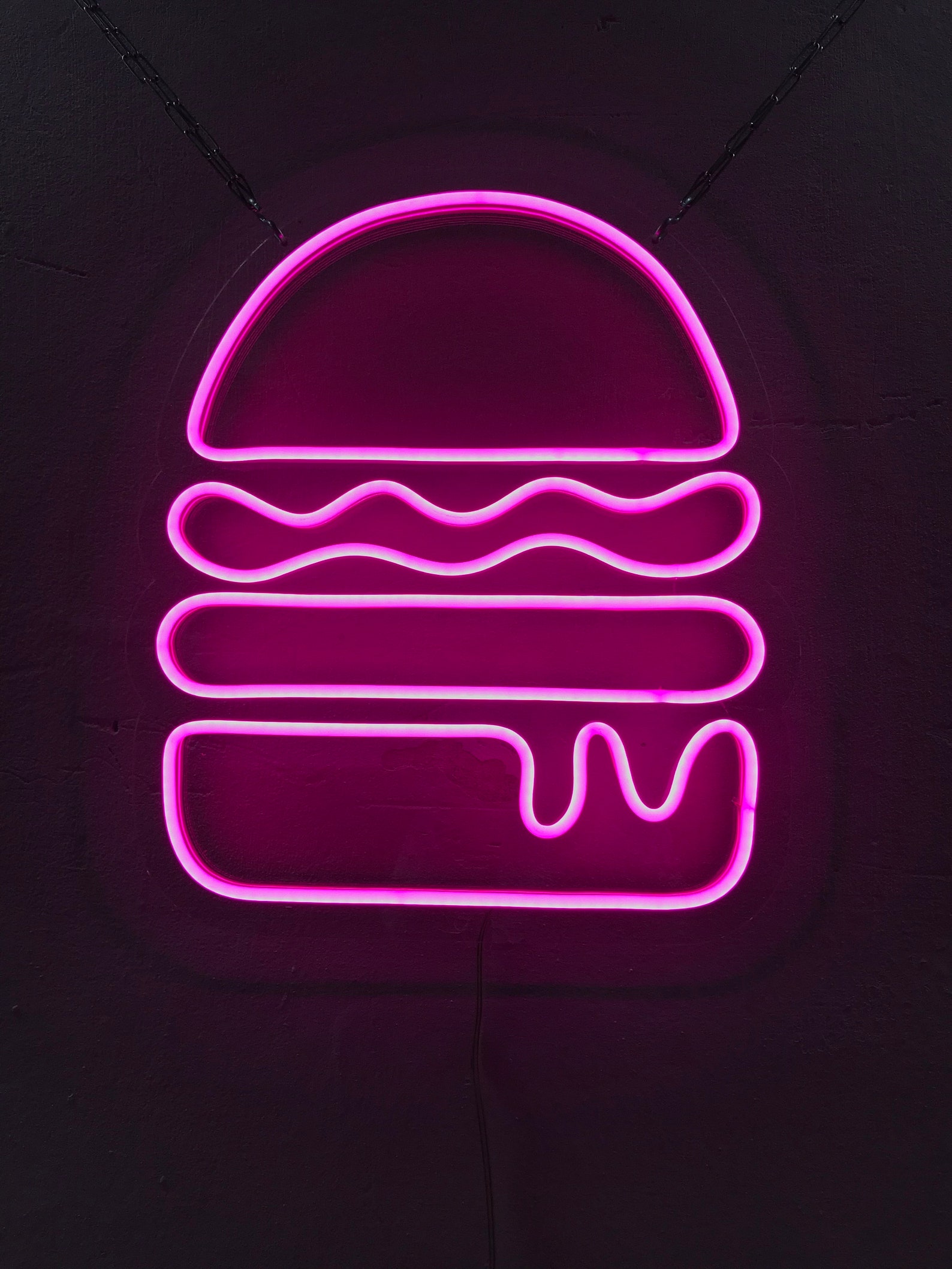 Burger LED Neon Sign Hamburger Neon Sign Food Neon Sign | Etsy