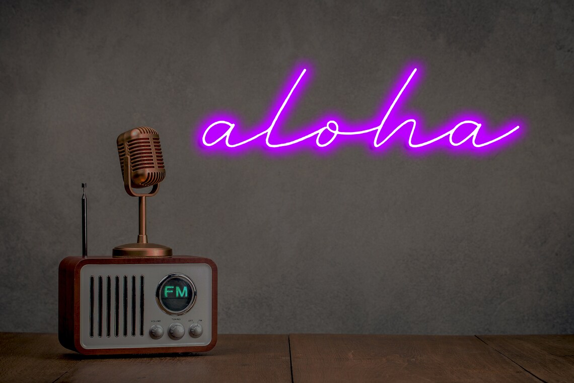 Aloha LED Neon Sign Hawaii Led Light Sign Party Neon Sign | Etsy