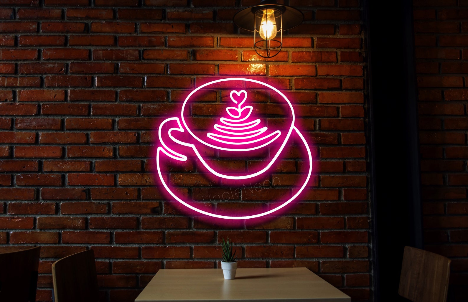 Tasse de signe de néon de café Restaurant Neon Sign Café | Etsy