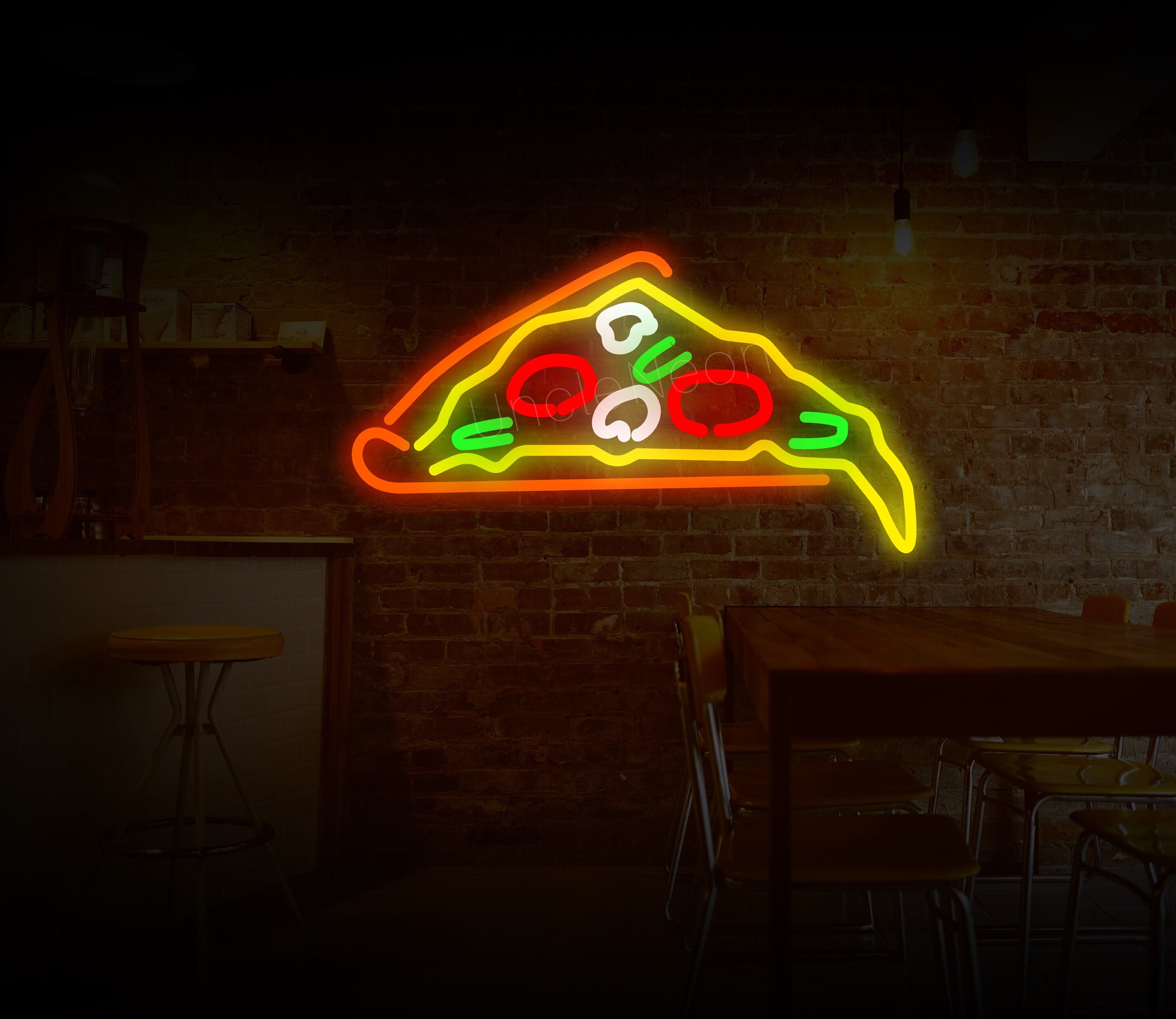 Pizza Neon Sign Food Neon Sign Neon Wall Sign Pizza | Etsy