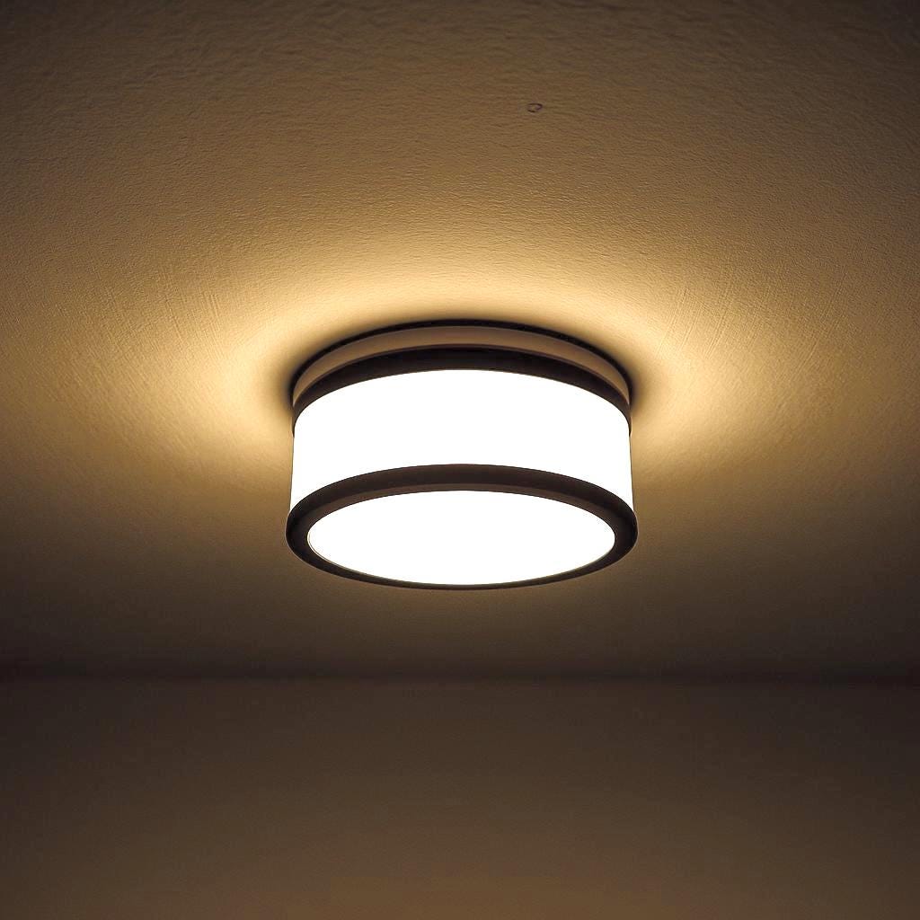 Halo Recessed Light Diffuser - Black & White Gold LED Downlight Cover ...