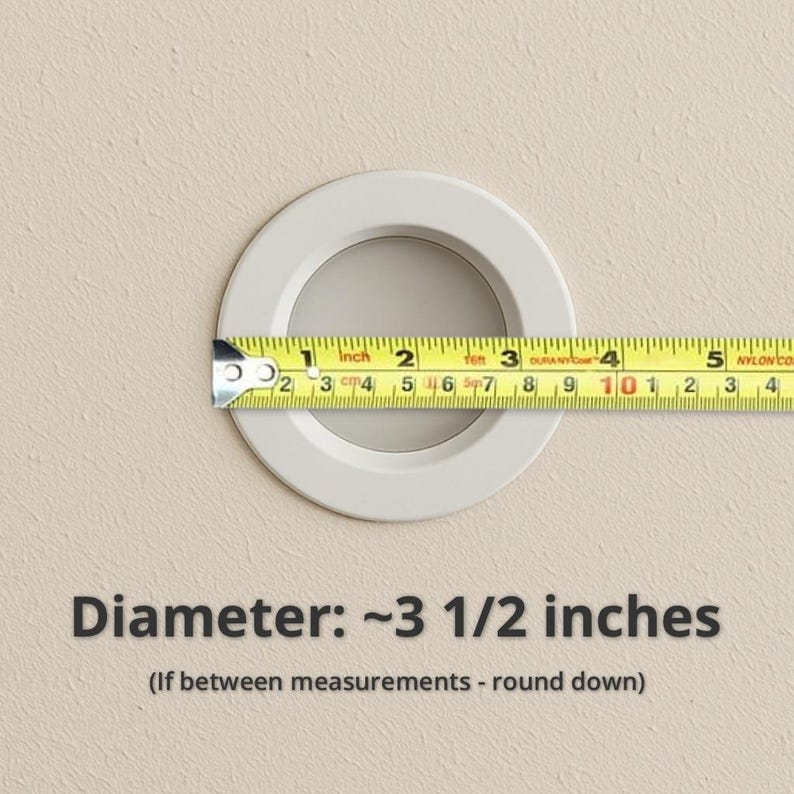 Glow Dome Recessed Light Diffuser - White Gold LED Downlight Covers ...