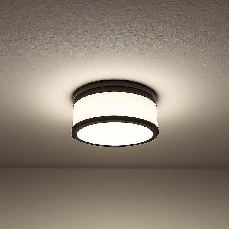 Halo Recessed Light Diffuser - Black & White Gold LED Downlight Cover ...