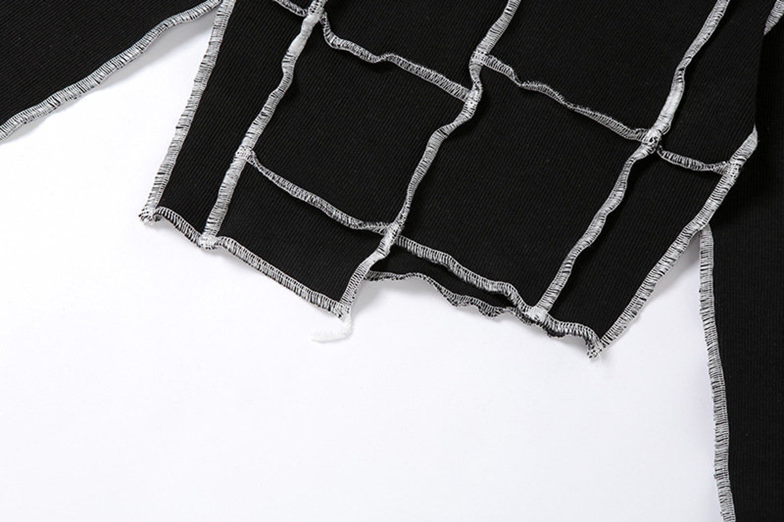 Women's Techwear Top & Patchwork Crop Top Strretwear - Etsy