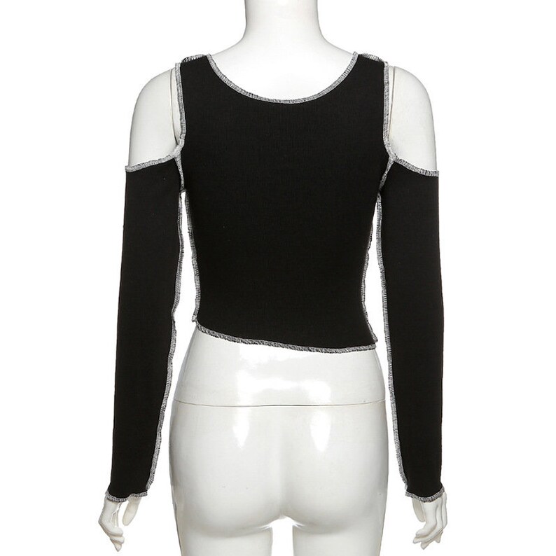 Women's Techwear Top & Patchwork Crop Top Strretwear - Etsy