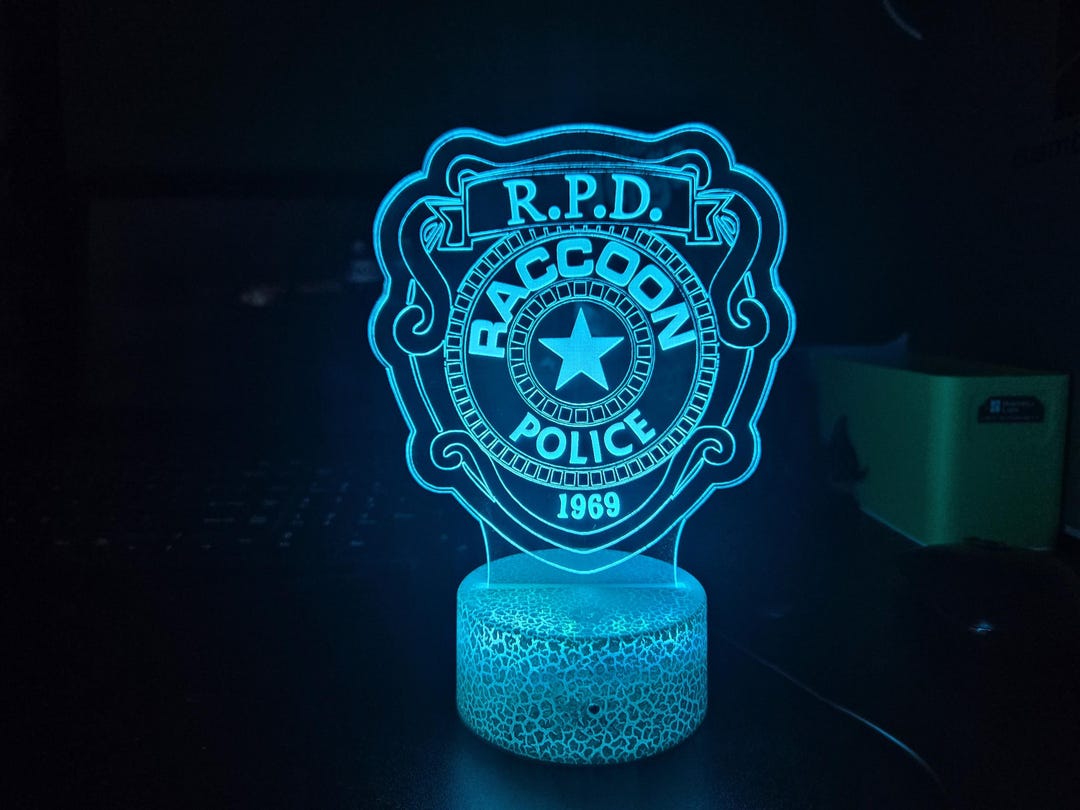 Resident Evil Racoon City Police Bade Inspired RGB LED Light - USB or ...