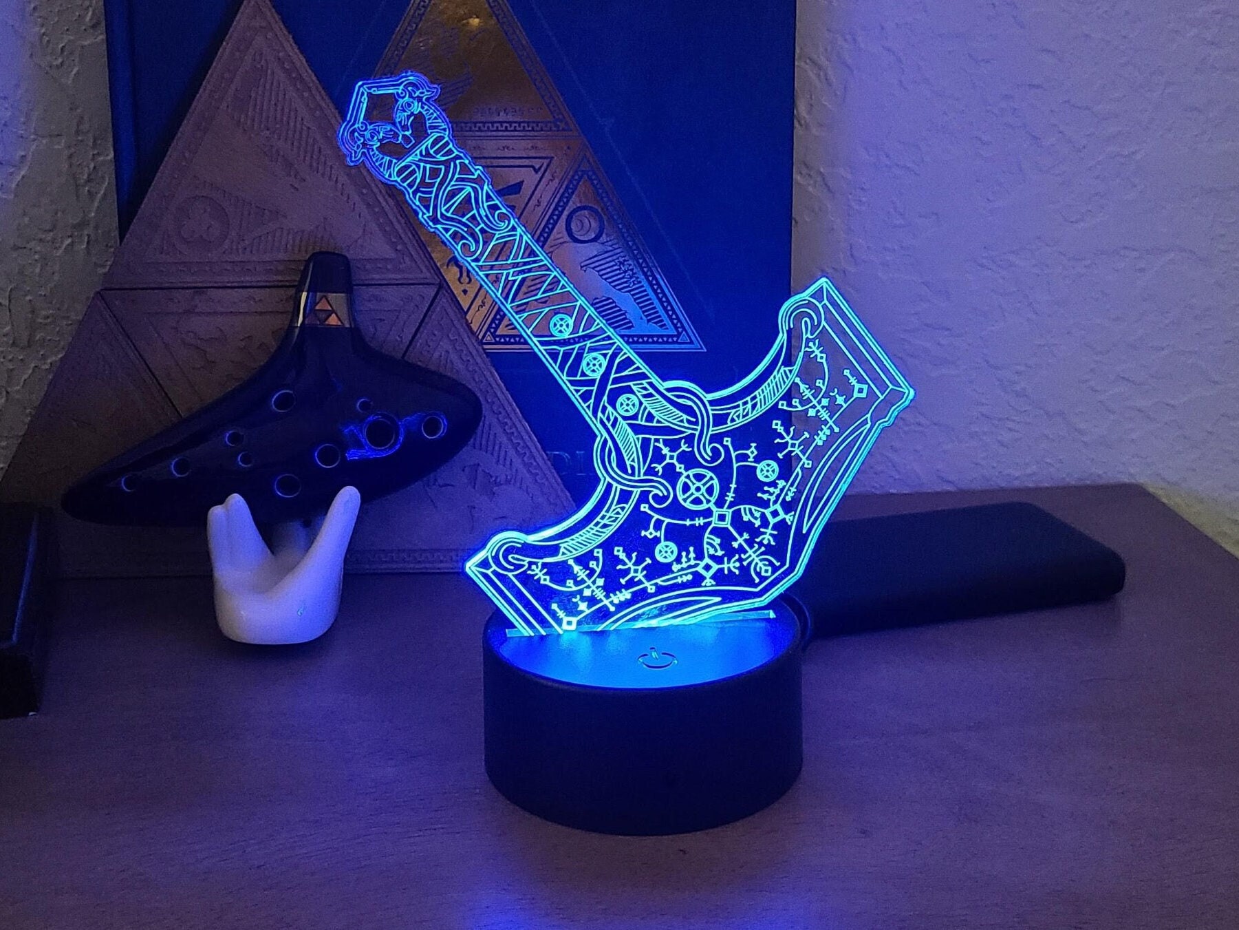 God of War Thor Mjolnir Hammer Inspired LED Light Change to Different ...