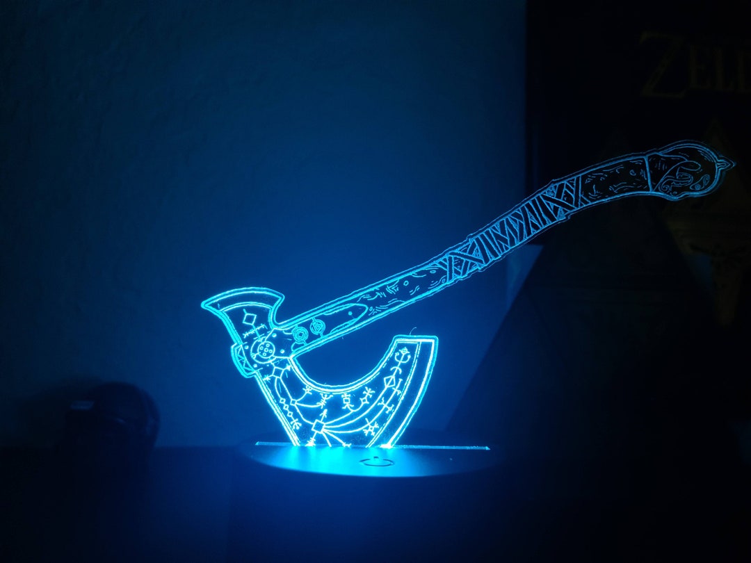 God of War Inspired Axe RGB LED Light Set to Different Positions - Usb ...