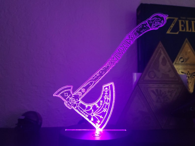 God of War Inspired Axe RGB LED Light Set to Different Positions - Usb ...