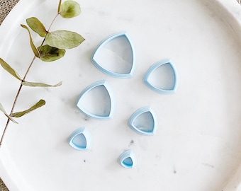 Rounded Triangle Polymer Clay Cutters Polymer Clay Tools 3d Printed ...