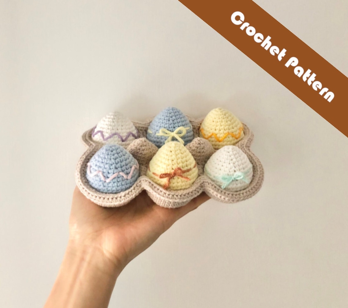 Carton of Eggs Amigurumi Crochet Pattern | Etsy