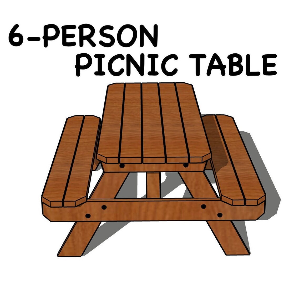 DIY Picnic Table Woodworking Plans Picnic Table Plan Outdoor Table ...