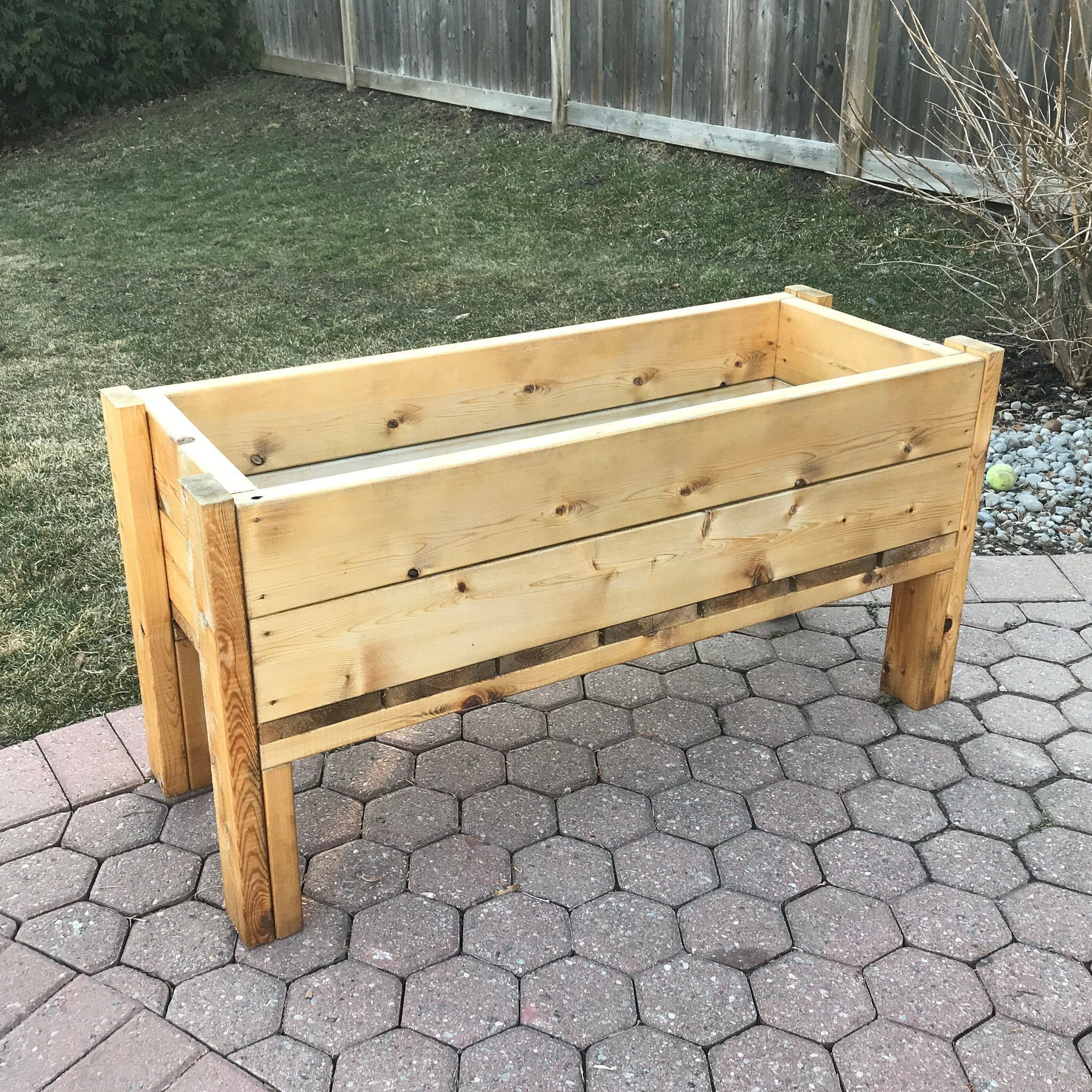 DIY Raised Planter Bed Download PDF Planter Box Plans - Etsy
