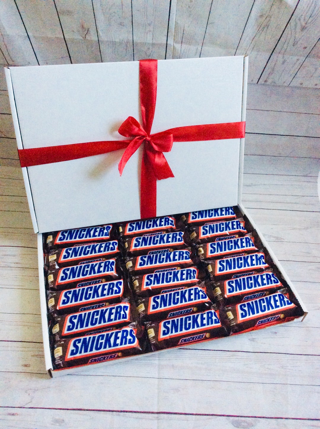 Snickers Chocolate Bars Gift Hamper Personalised Large - Etsy UK