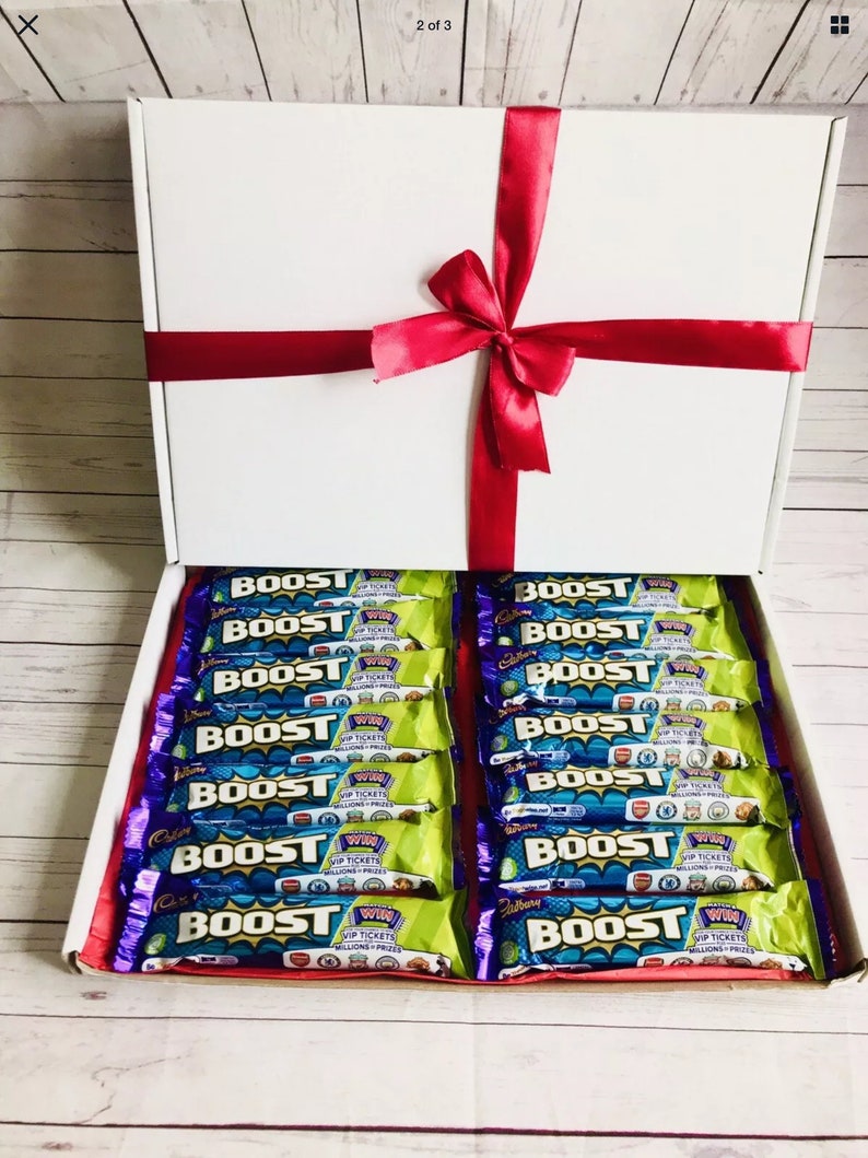 Boost Chocolate Bars Large Gift Hamper Personalised | Etsy