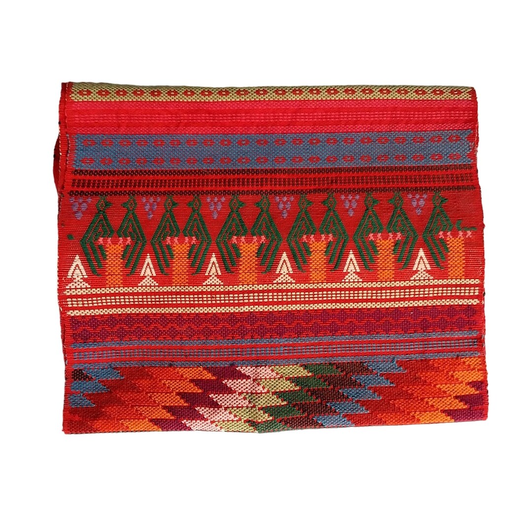 Vintage Guatemalan Textile Woven Table Runner Folk Art Quetzal Bird ...